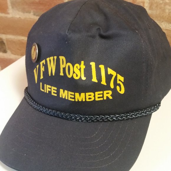 Accessories | Vintage Vfw Life Member Cap With Pin | Poshmark
